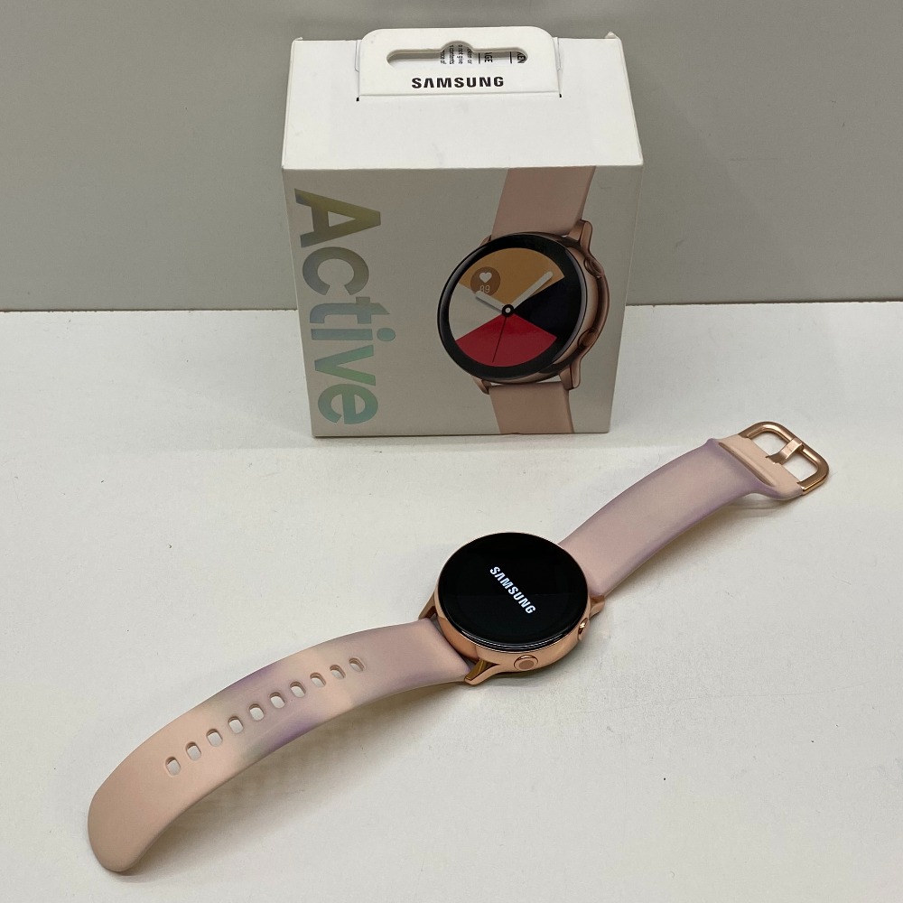 Pre-owned Samsung Galaxy Watch Active Model SM-R500 in Rose Gold Boxed ...